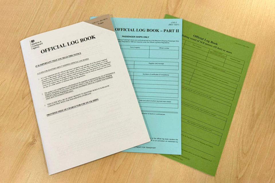 Official Log Books and Record Books | UK Ship Register